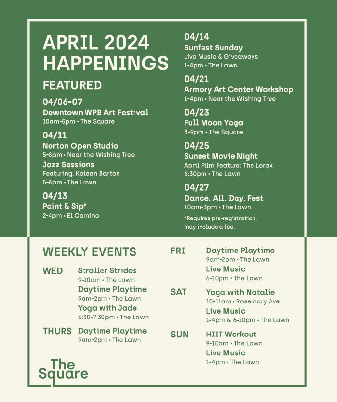 April 2024 Events Calendar | CityPlace